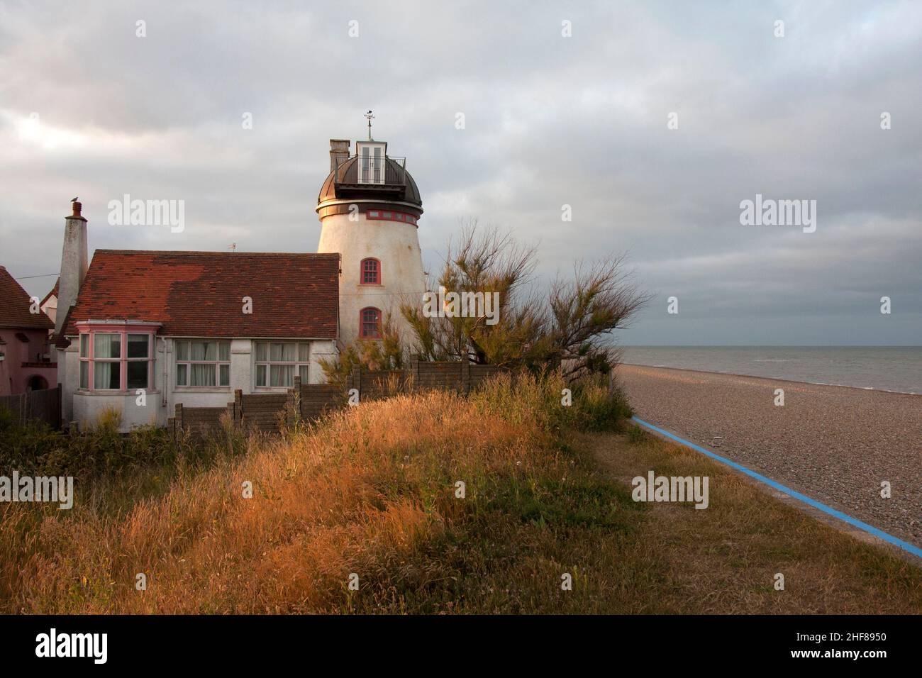 Fort Green Mill, Aldeburgh, Suffolk, before restoration, England Stock ...