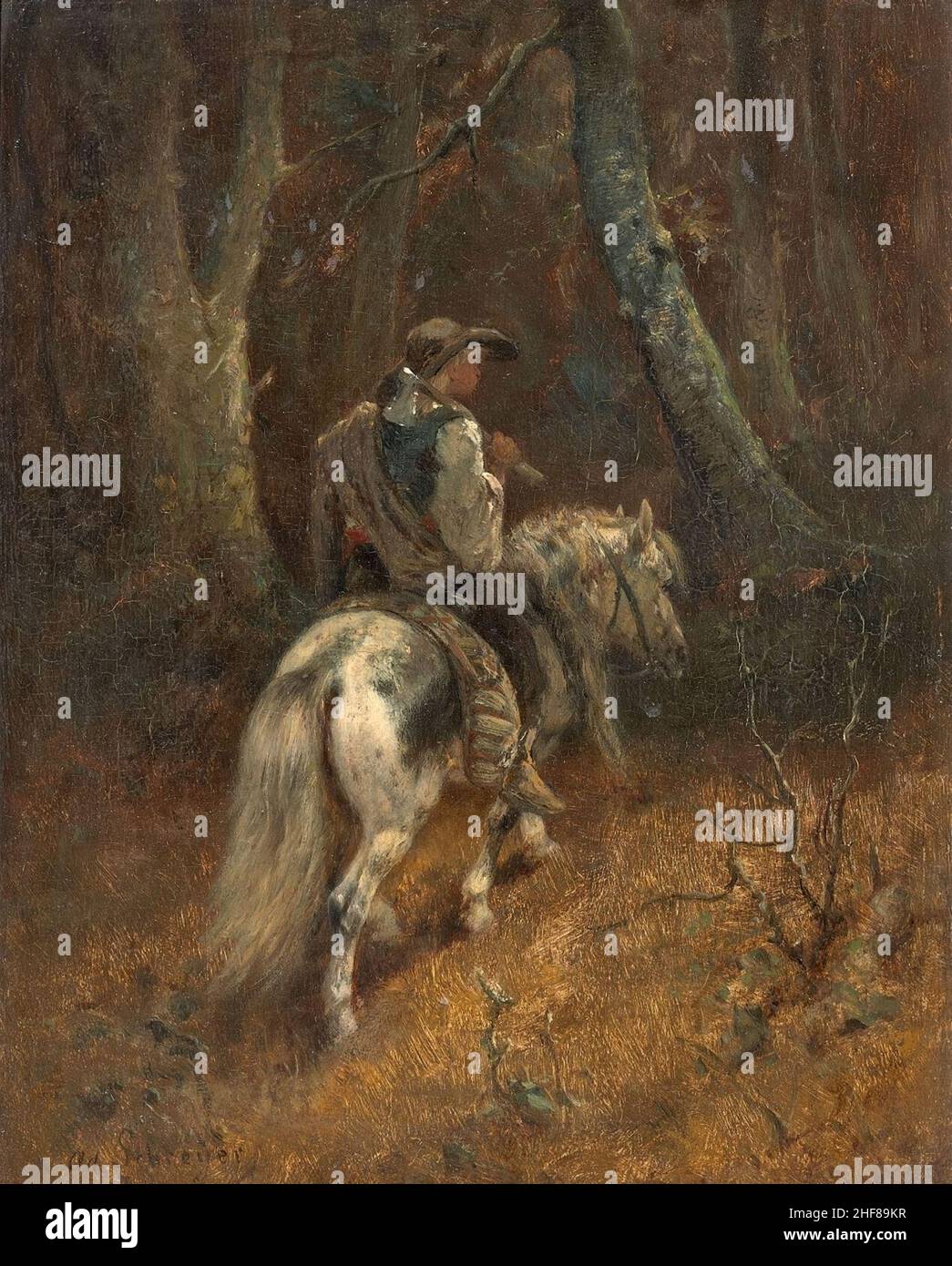 Reiter im wald hi-res stock photography and images - Alamy