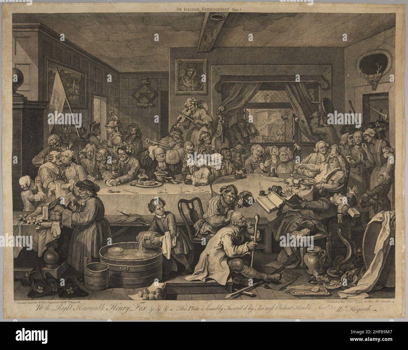 Hogarth: an election entertainment hi-res stock photography and images ...