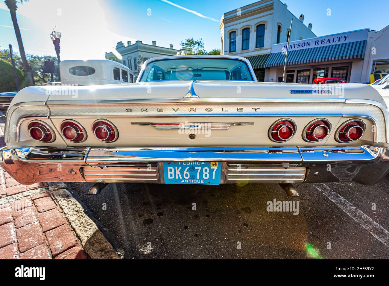 Fernandina Beach, FL - October 18, 2014: Wide angle low perspective ...