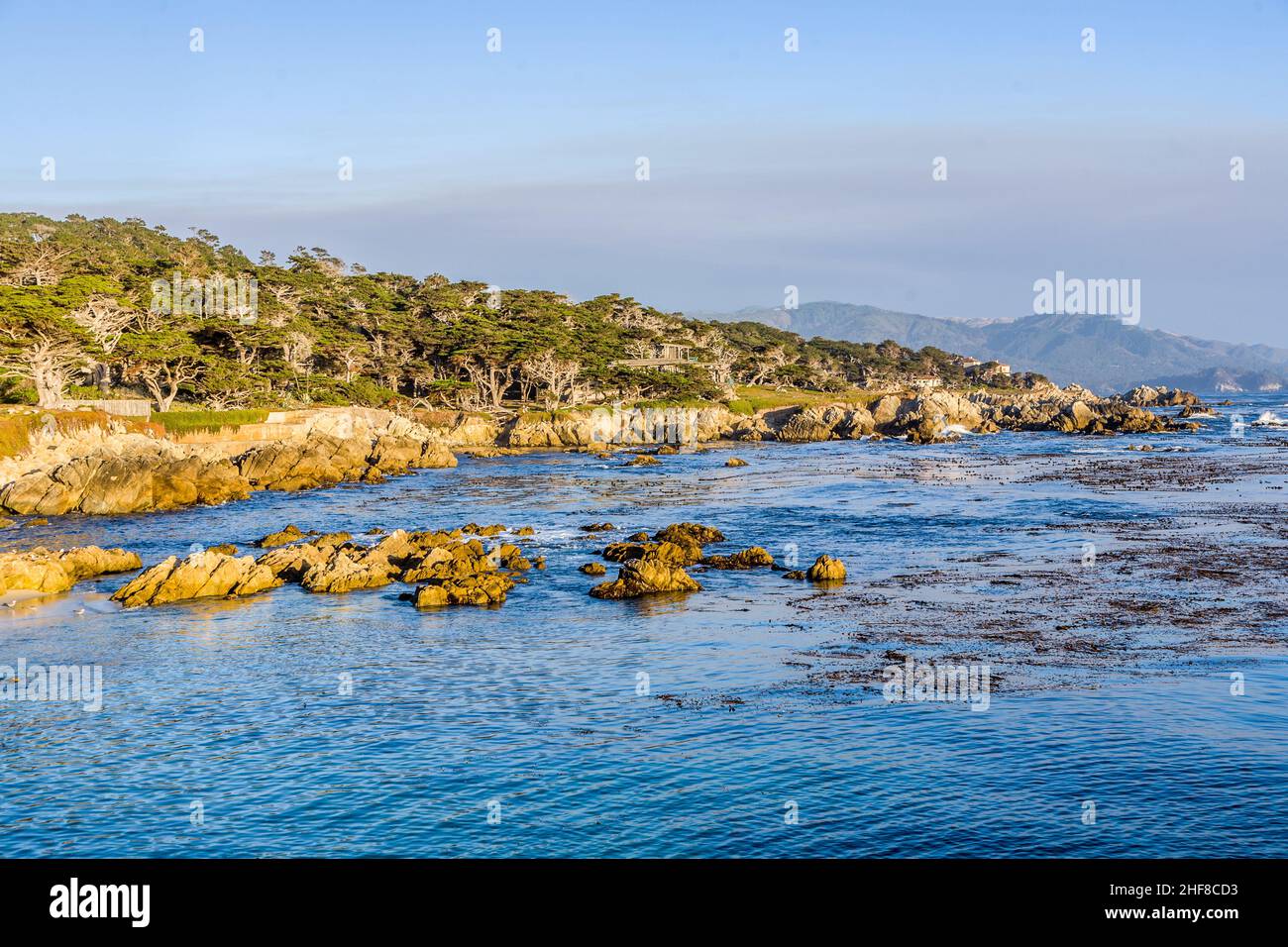 scenic coastline at Point Lobos in Sunset Stock Photo - Alamy