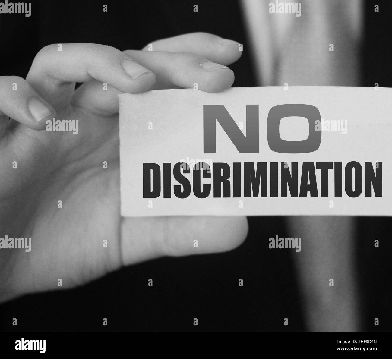 No Discrimination Black And White
