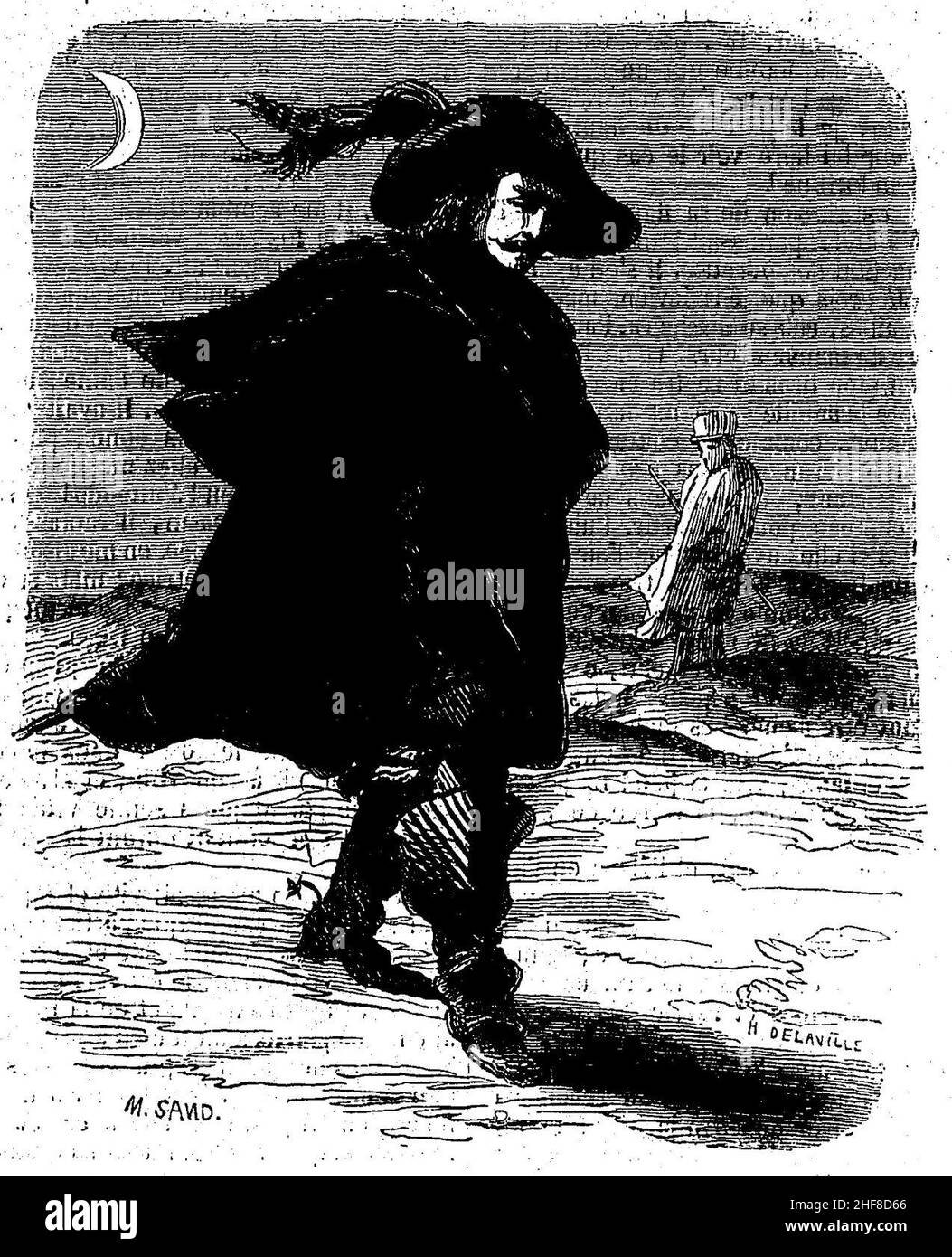 Sand - Œuvres illustrées de George Sand, 1853 (page 117 crop Stock ...