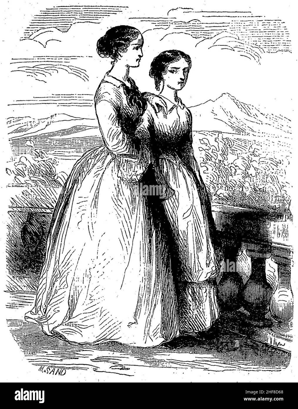Sand - Œuvres illustrées de George Sand, 1853 (page 181 crop Stock ...