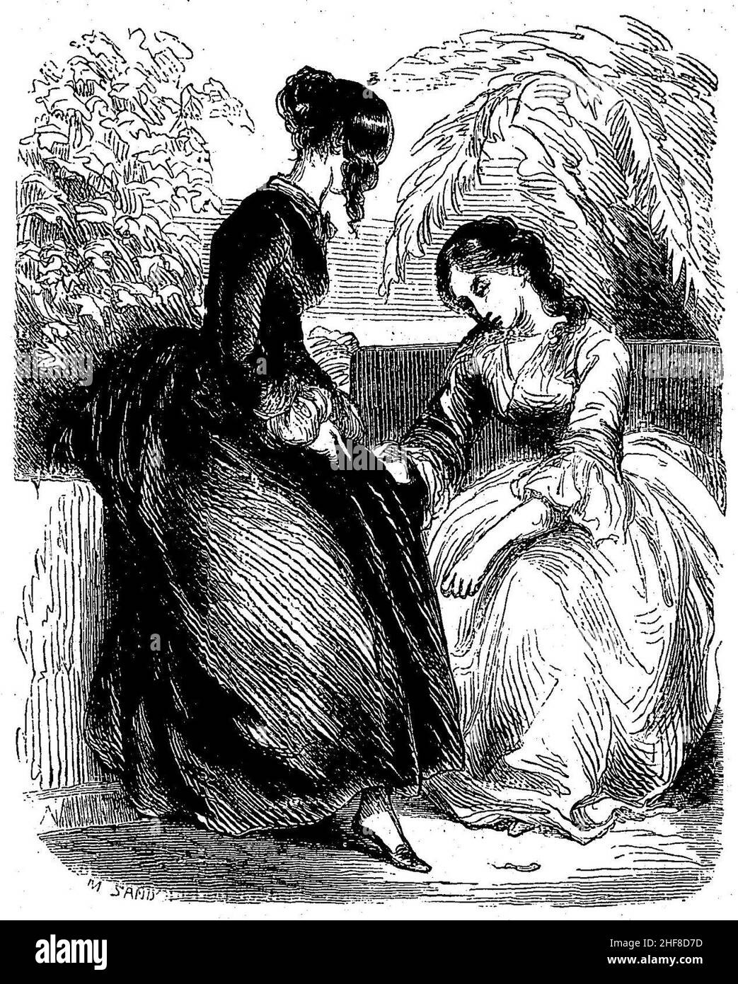 Sand - Œuvres illustrées de George Sand, 1853 (page 166 crop Stock ...