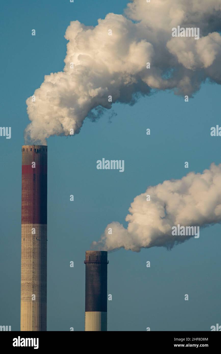 UNIPER coal-fired power plant Gelsenkirchen-Scholven, power plant units ...