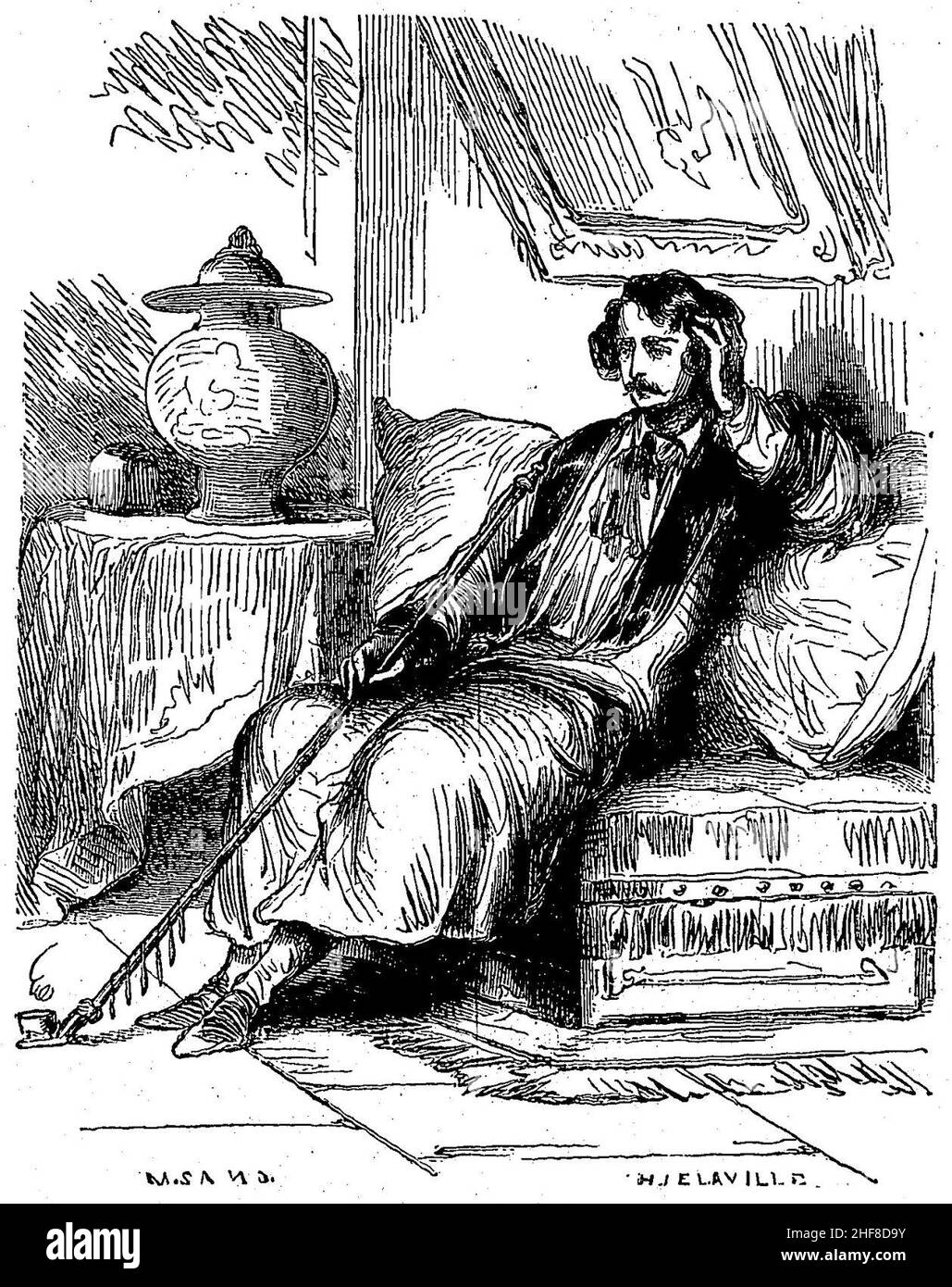 Sand - Œuvres illustrées de George Sand, 1853 (page 230 crop Stock ...