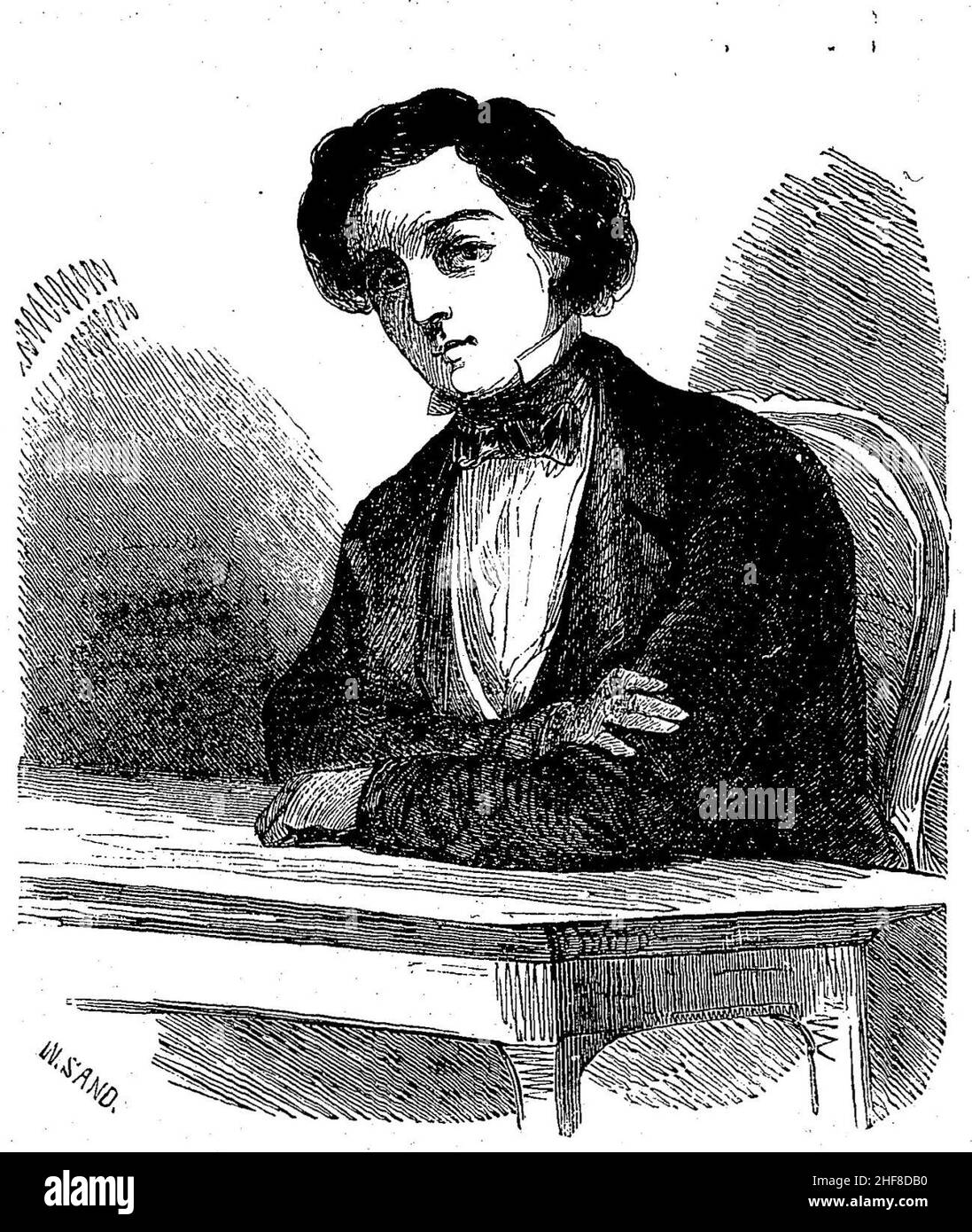 Sand - Œuvres illustrées de George Sand, 1853 (page 37 crop Stock Photo ...