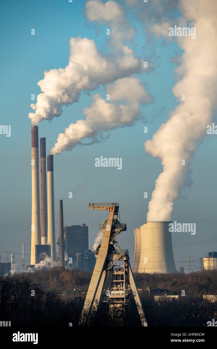 UNIPER coal-fired power plant Gelsenkirchen-Scholven, power plant units ...