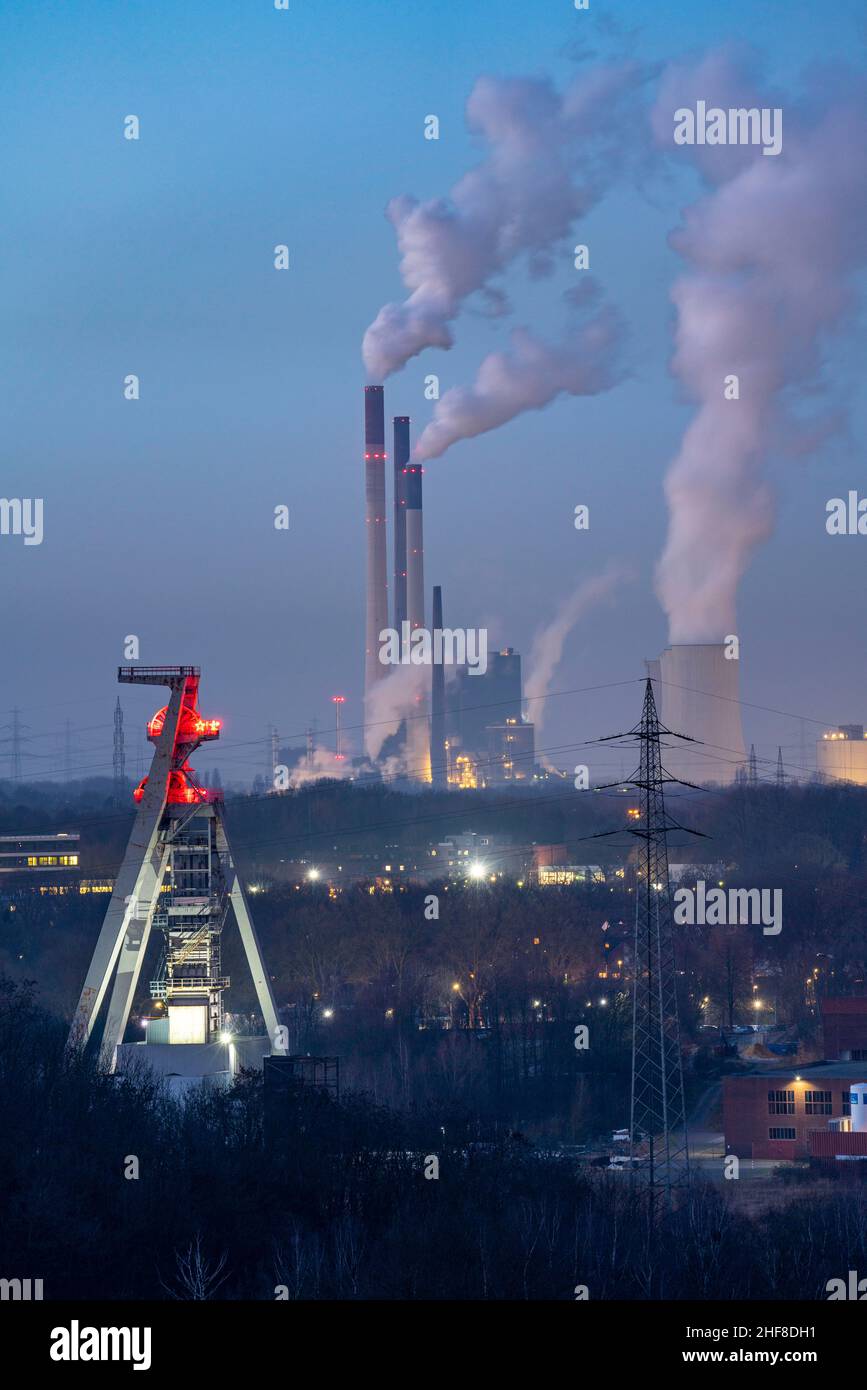 UNIPER coal-fired power plant Gelsenkirchen-Scholven, power plant units ...