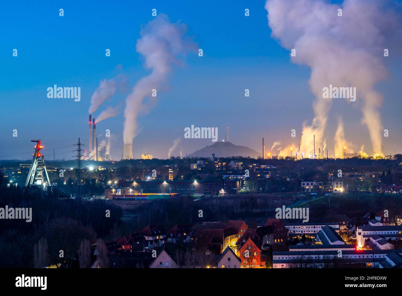 UNIPER coal-fired power plant Gelsenkirchen-Scholven, power plant units ...