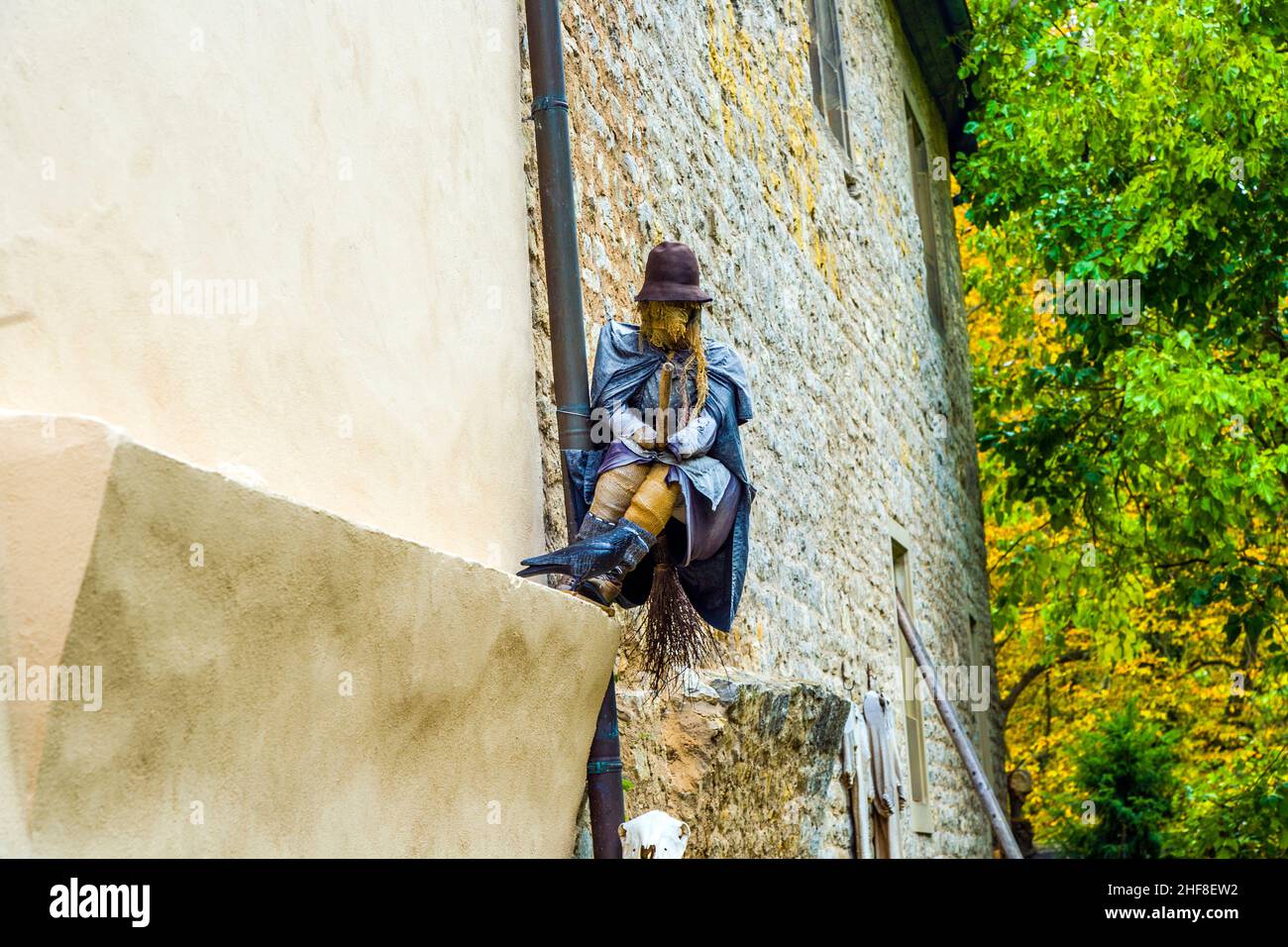 exhibition of old medieval witches and issues around superstition Stock ...