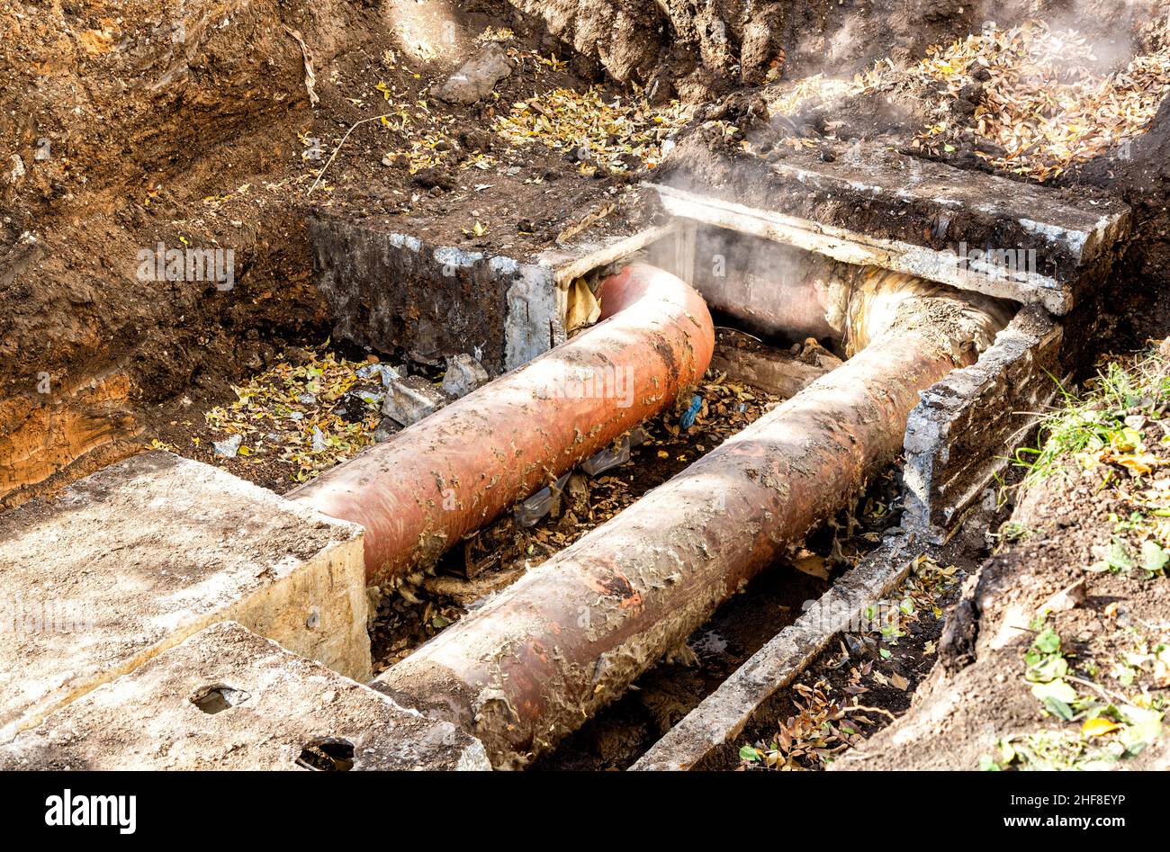 Replacement of heating pipes and modernization of the heating system ...