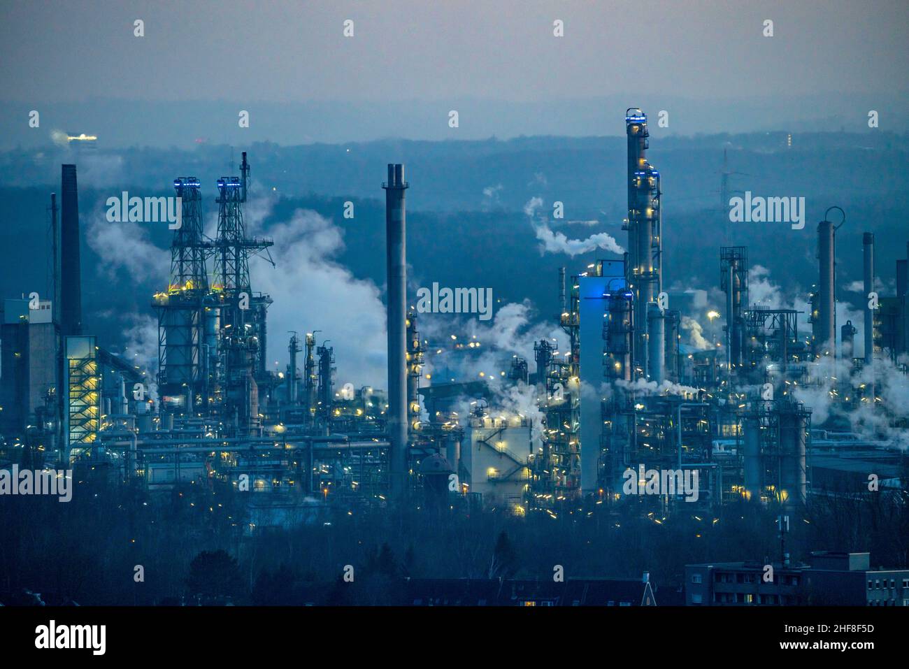 Ruhr Oel GmbH Refinery in Gelsenkirchen Horst, Gelsenkirchen, NRW ...