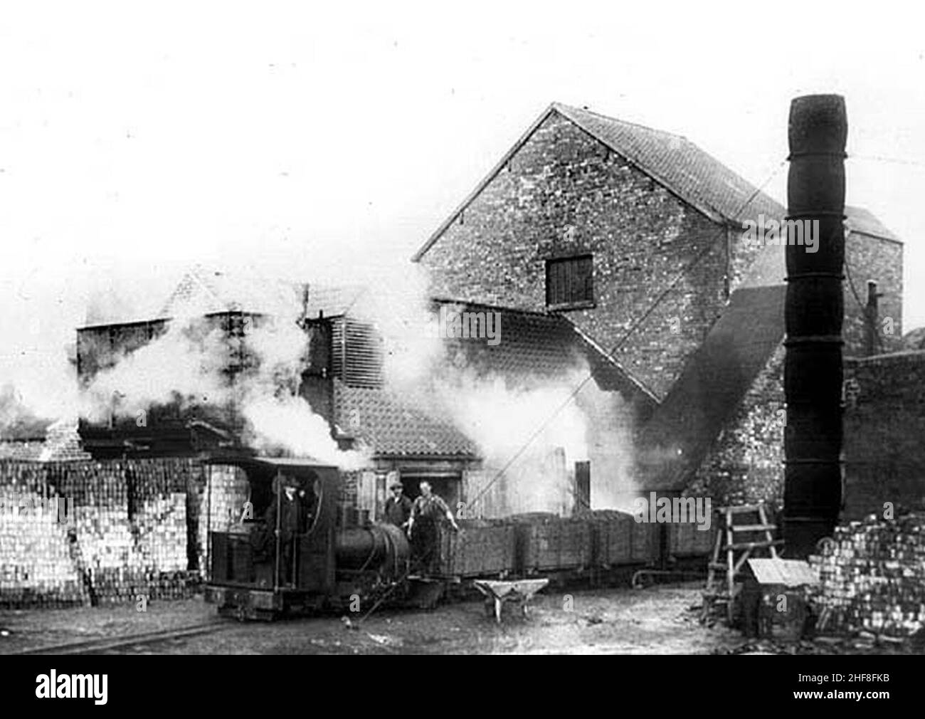 Sand Hutton Light Railway - Claxton brickworks Stock Photo - Alamy