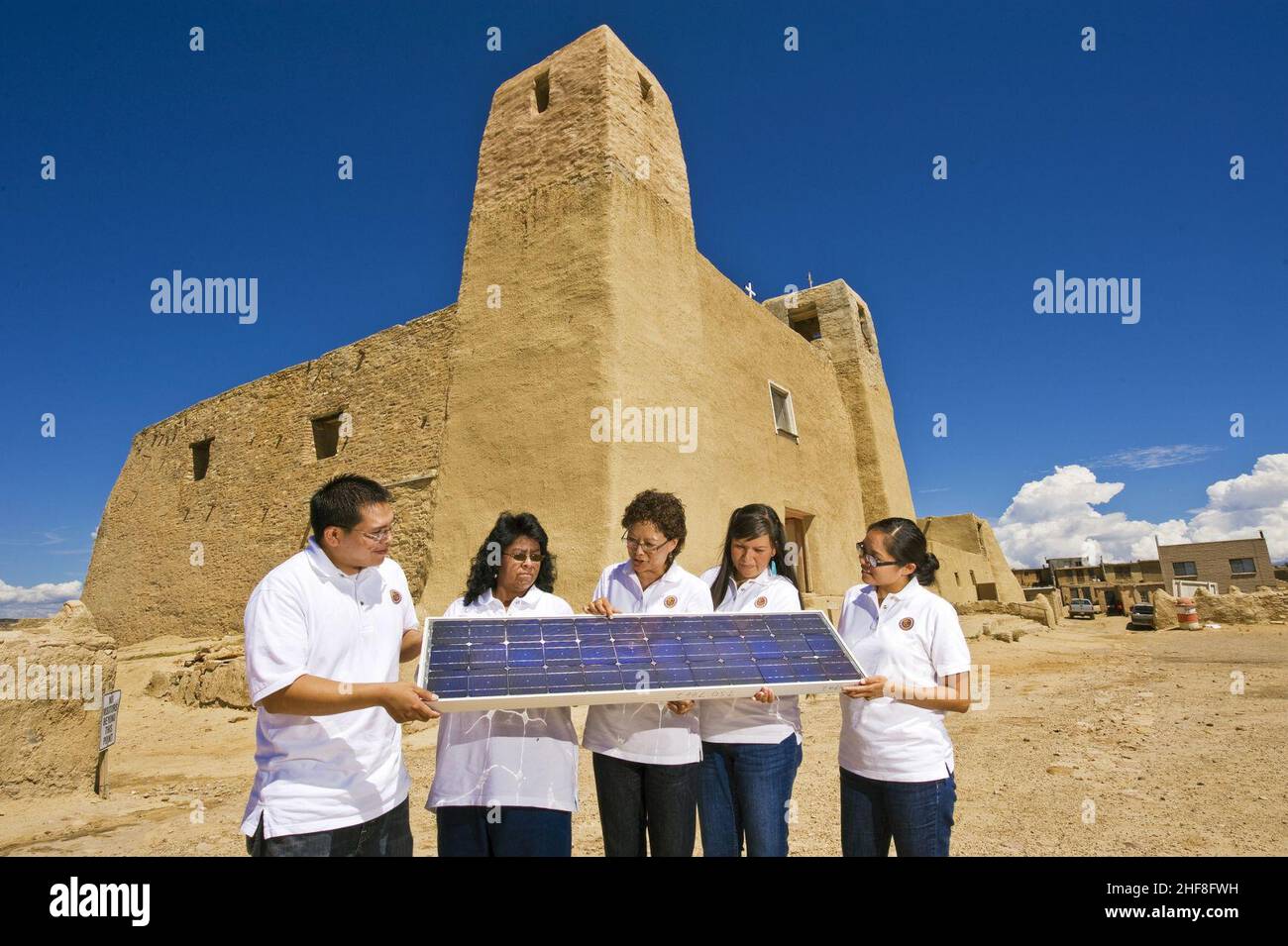 Sandra Begay-Campbell and Interns from Sandia National Laboratory Stock ...