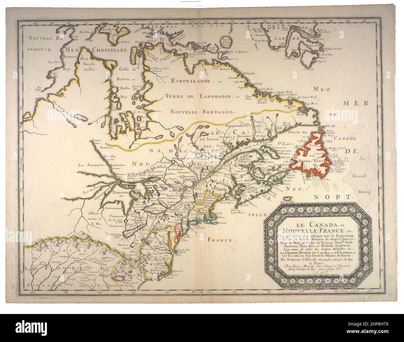 Sanson, Nicolas, 1600-1667. Le Canada, ou Nouvelle France, etc (1656 ...