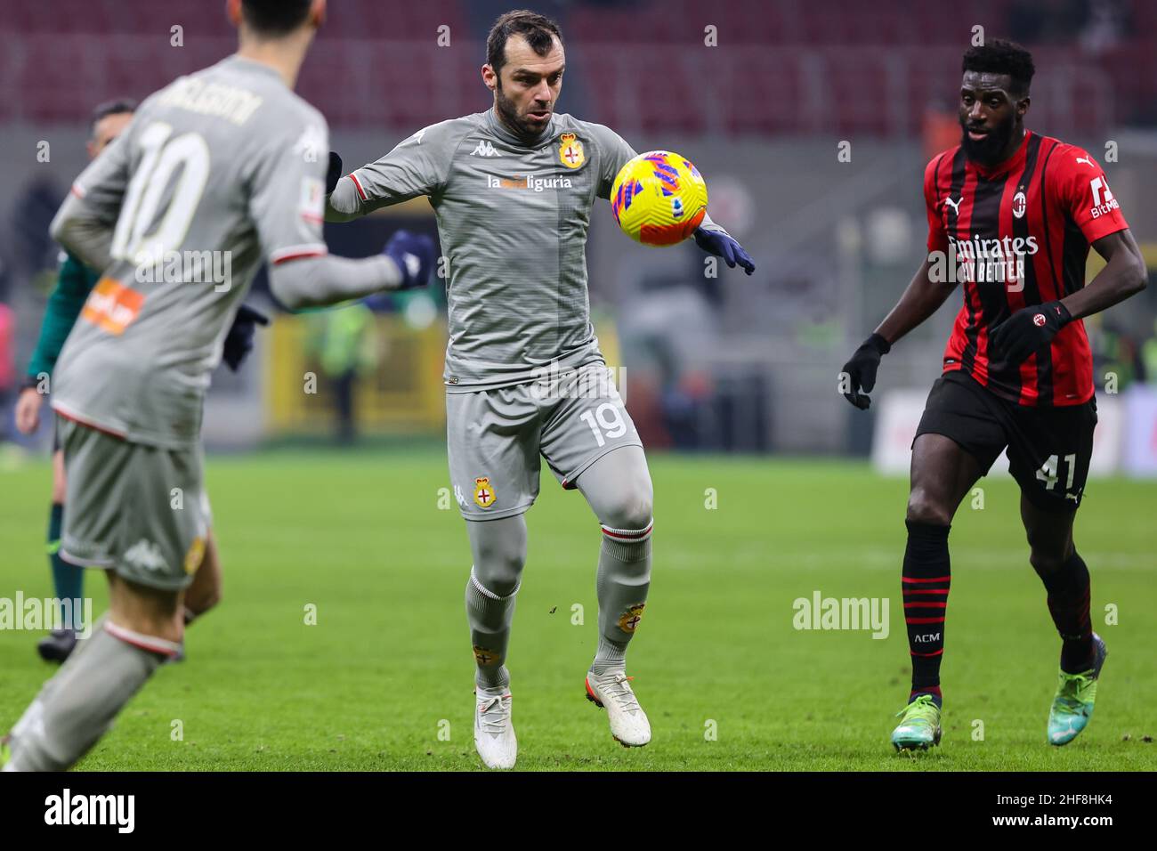 Goran Pandev of Genoa CFC in action during the Coppa Italia 2021/22 ...