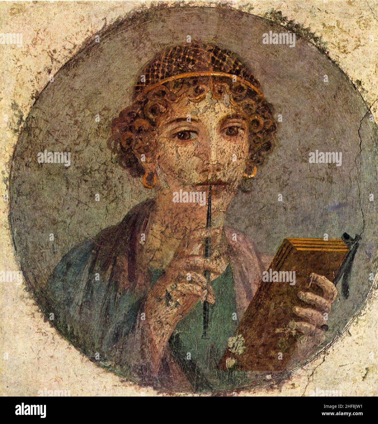 Sappho fresco hi-res stock photography and images - Alamy