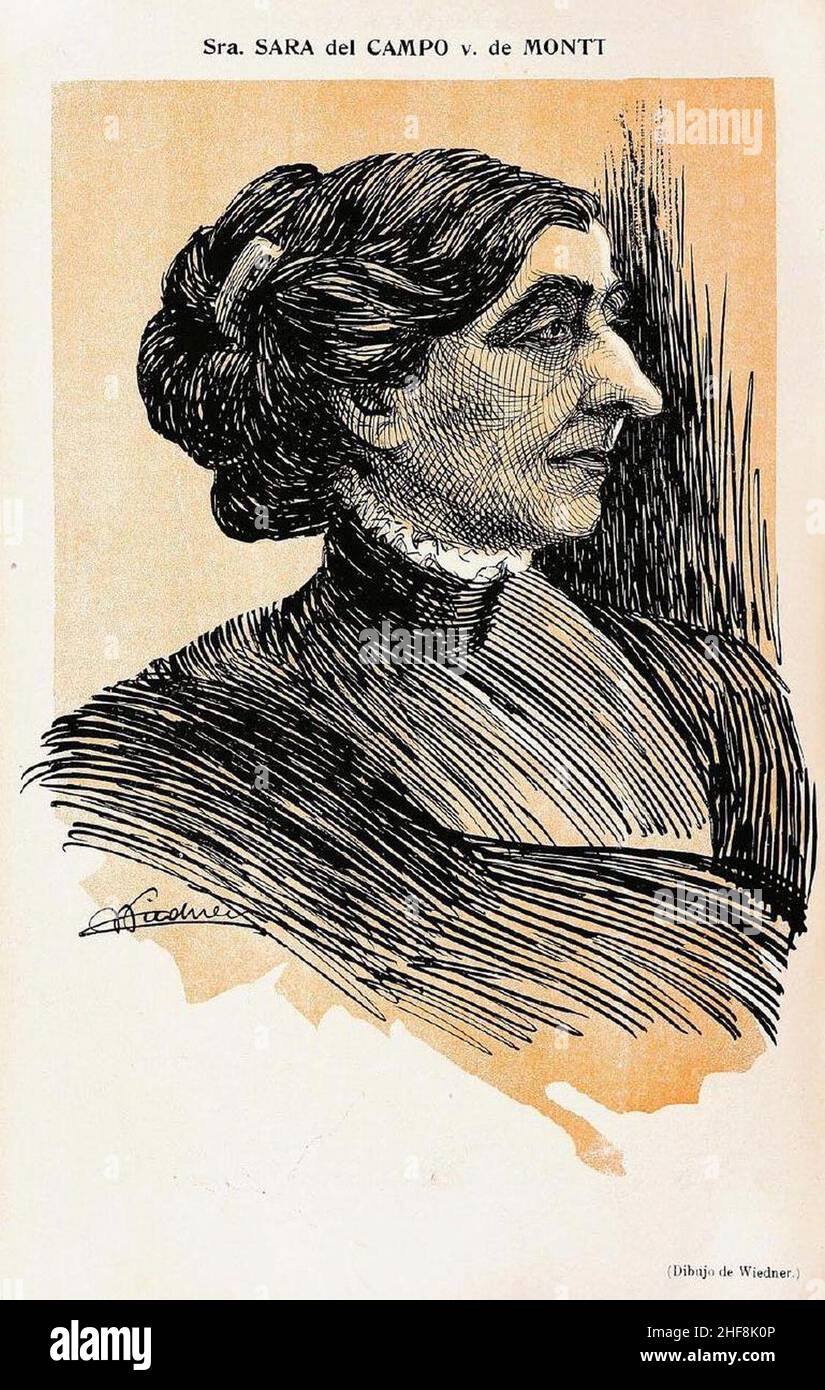 Sara del Campo viuda de Montt Stock Photo - Alamy
