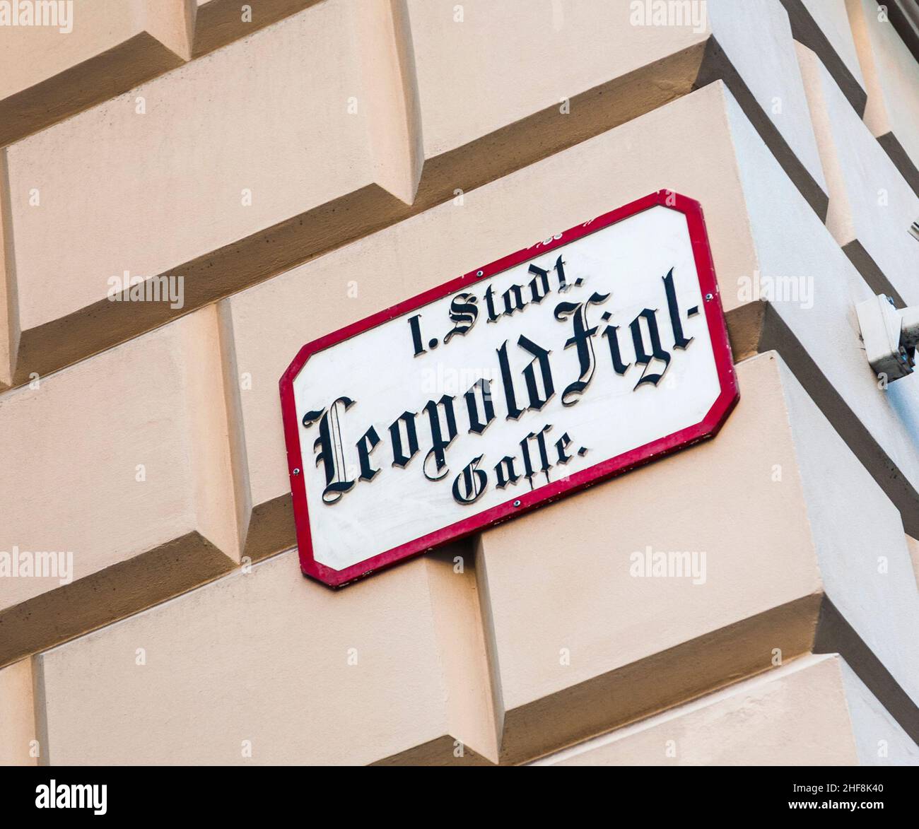 Leopold Figl street in Vienna in first district Stock Photo - Alamy