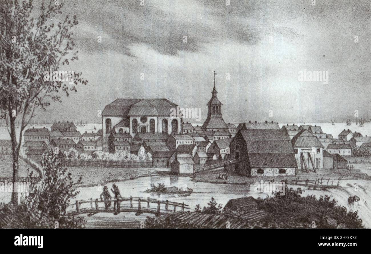 Sara Wacklin Church Oulu 1822 Stock Photo - Alamy
