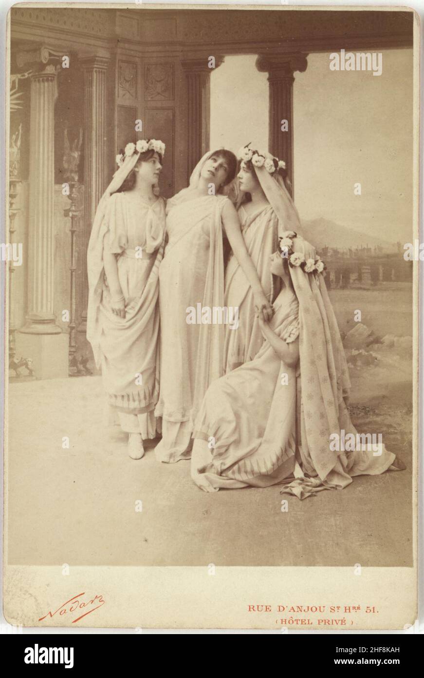 Sarah Bernhardt as Phedre in Racine's Phaedra Stock Photo - Alamy
