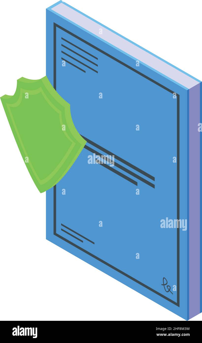 Book product icon isometric vector. Rule trade. Company legal Stock ...