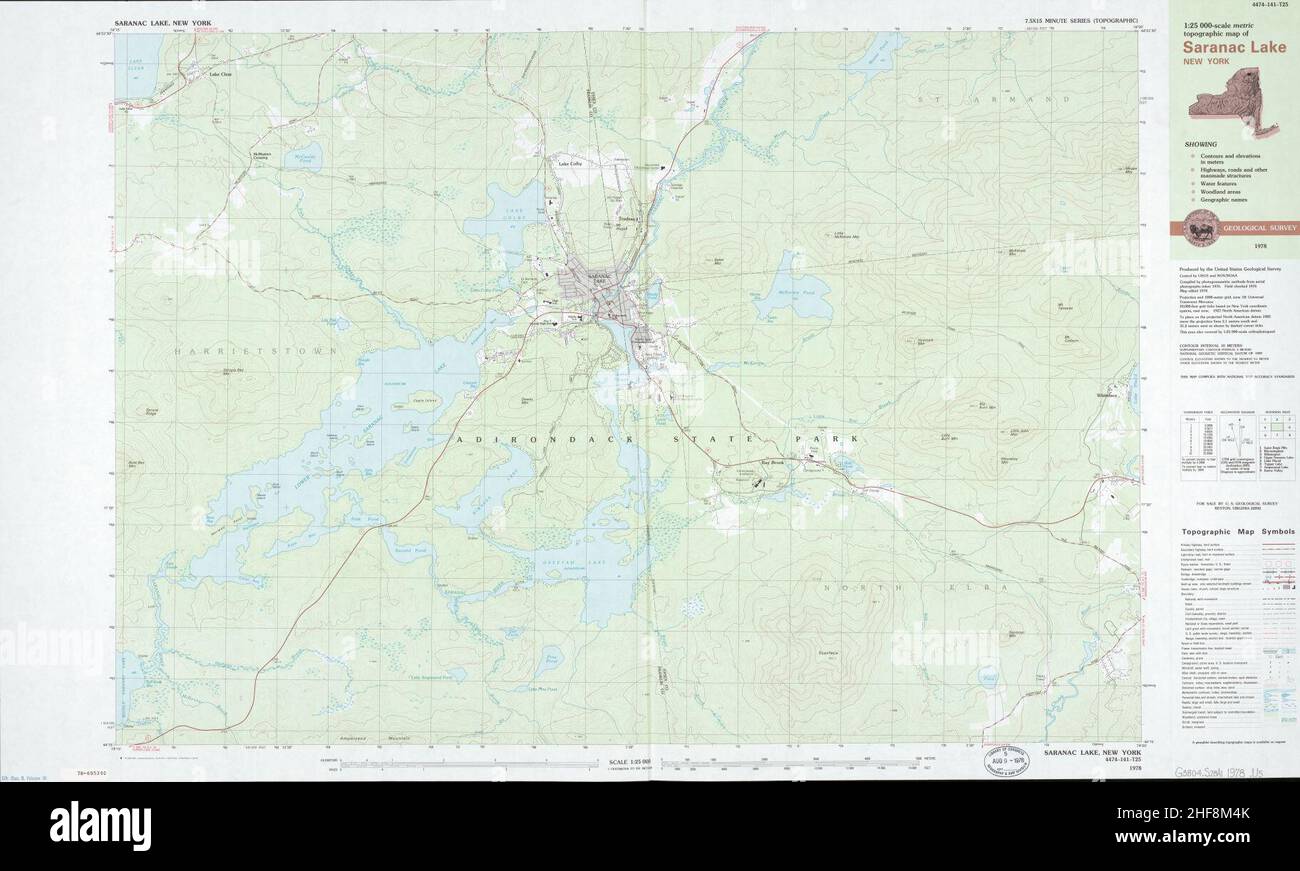 Saranac Lake, New York Stock Photo - Alamy