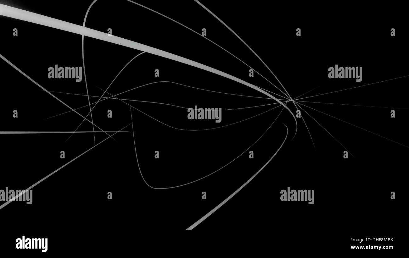 Abstract background with animation moving of lines. Lines are growing ...