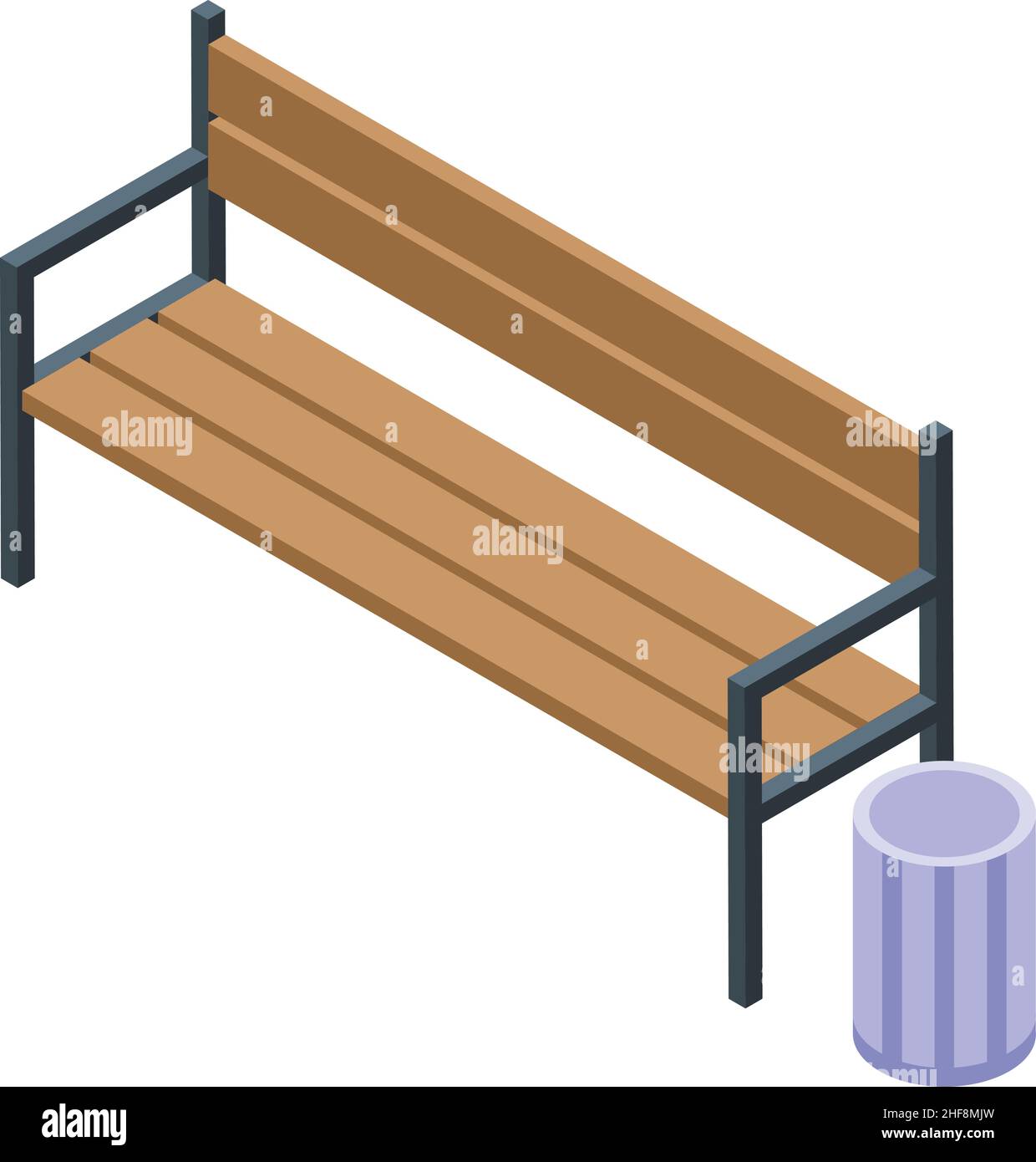 Subway bench icon isometric vector. Train metro. Station railway Stock ...