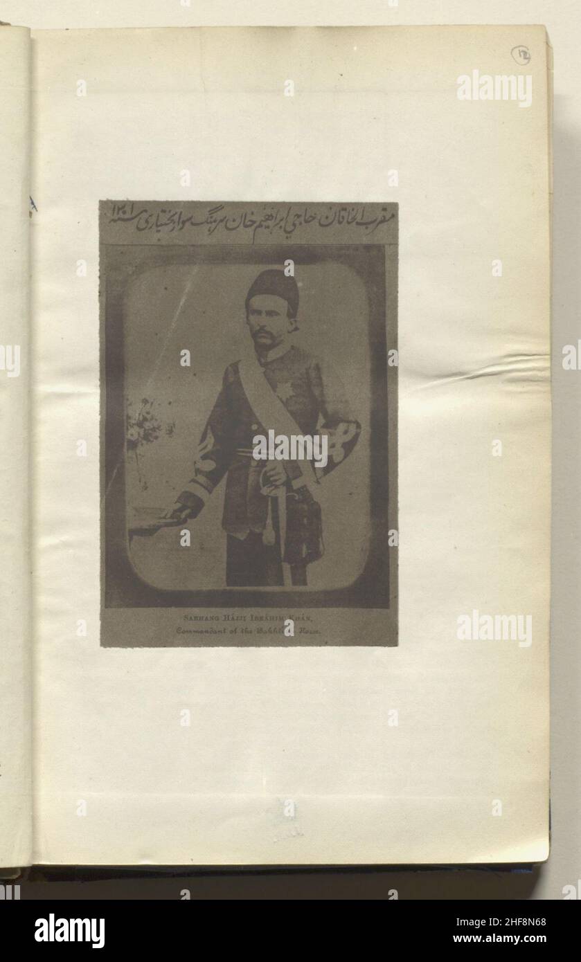 Sarhang Hájji Ibrahim Khán, Commandant of the Bakhtiari Horse Stock ...