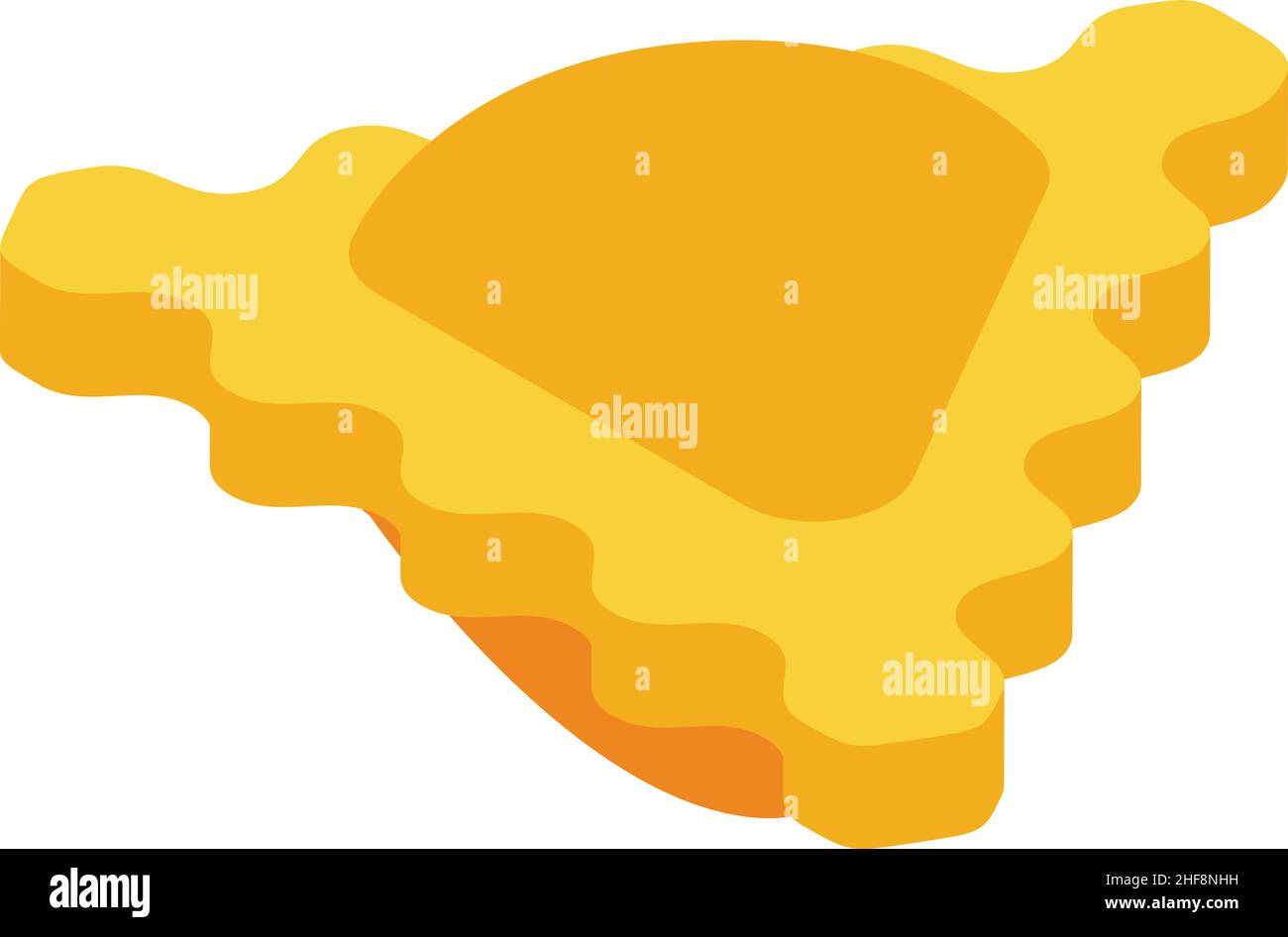 Dough ravioli icon isometric vector. Food cuisine. Italian menu Stock ...