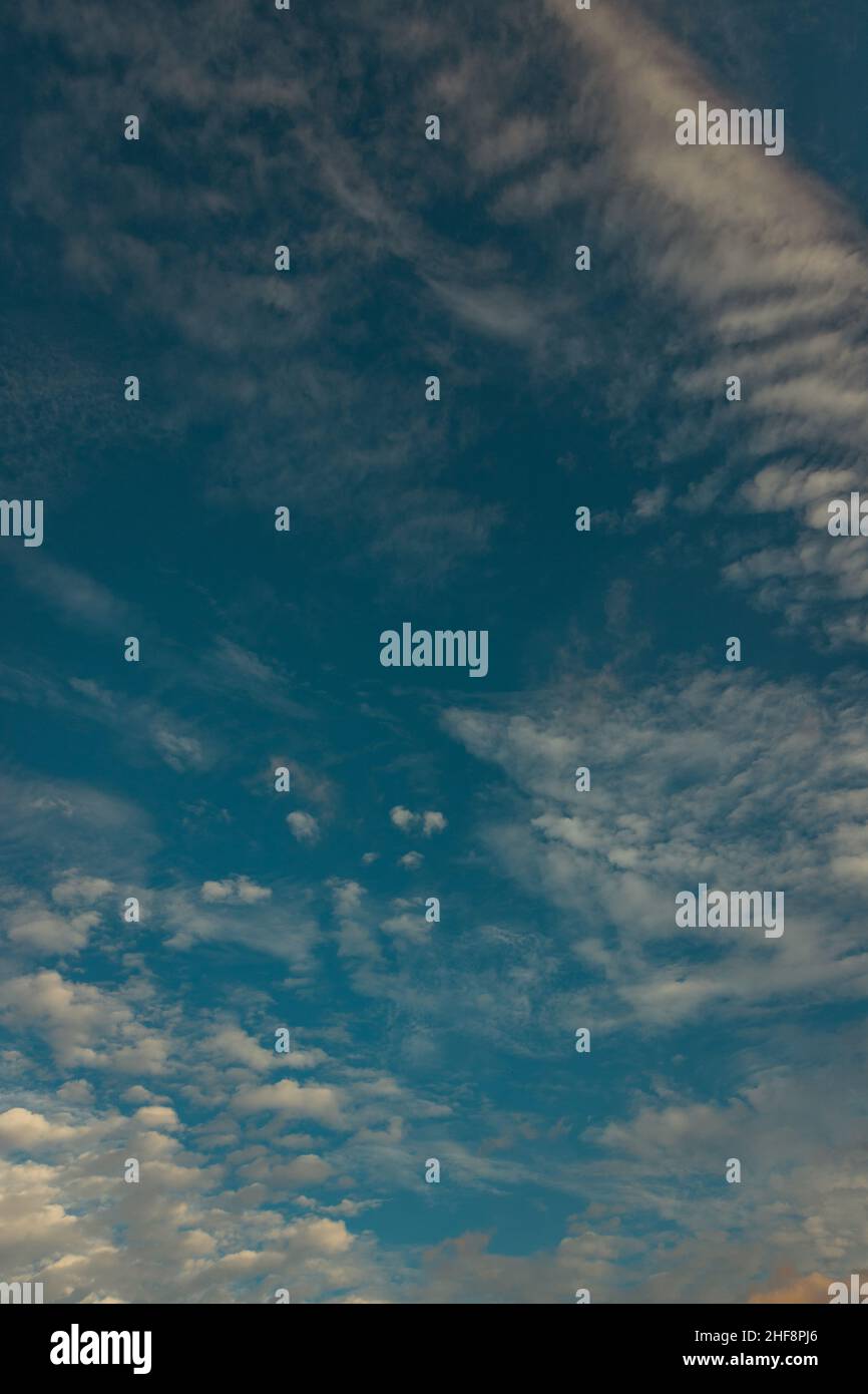 Cinematic cloud Sky. Natural sky beautiful and cinematic sunset texture ...