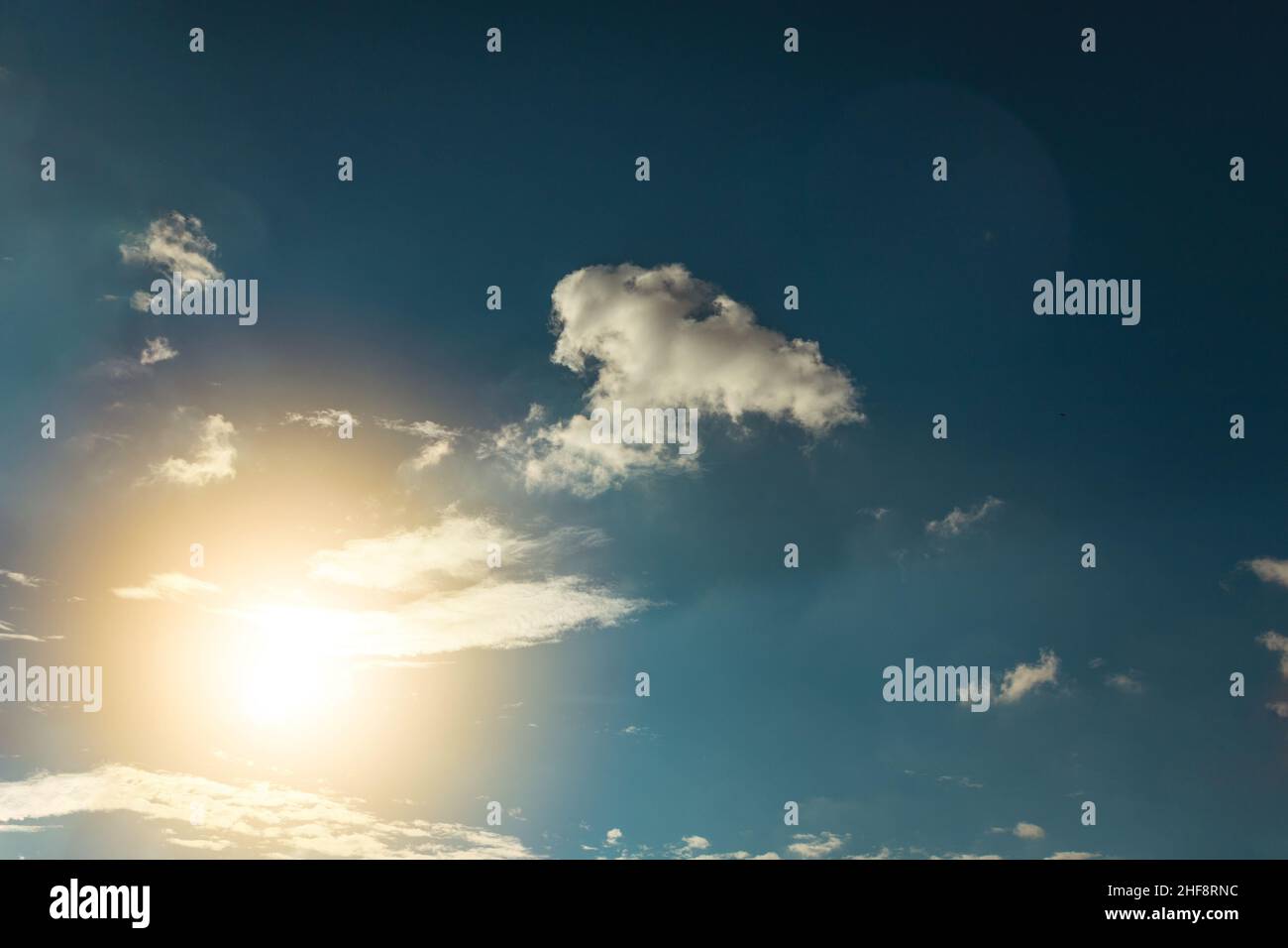 Cinematic cloud Sky. Natural sky beautiful and cinematic sunset texture ...