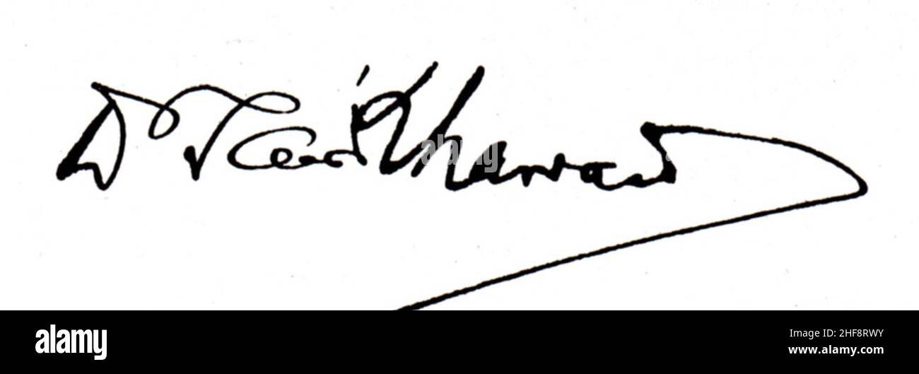 Saul Raphael Landau signature Stock Photo - Alamy