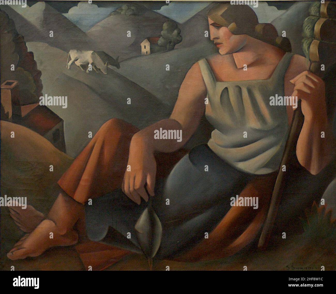 Sava Šumanović - Pastirica, 1924 Stock Photo - Alamy