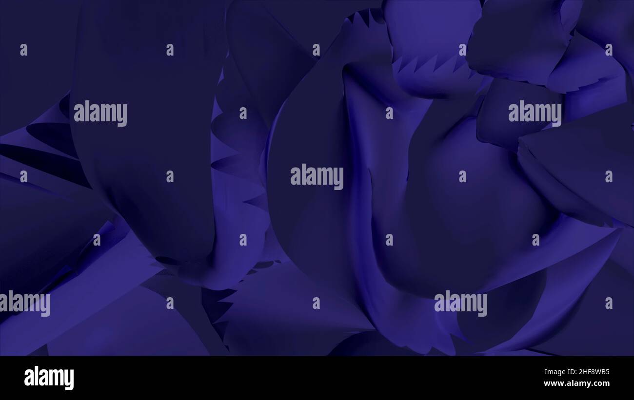 Looping blue neon structure. Colorful Abstract Turtle Shell Fluid Cells ...