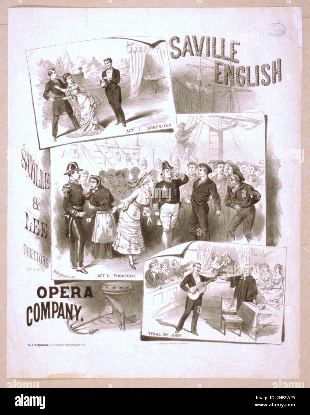 Saville English Opera Company Stock Photo - Alamy