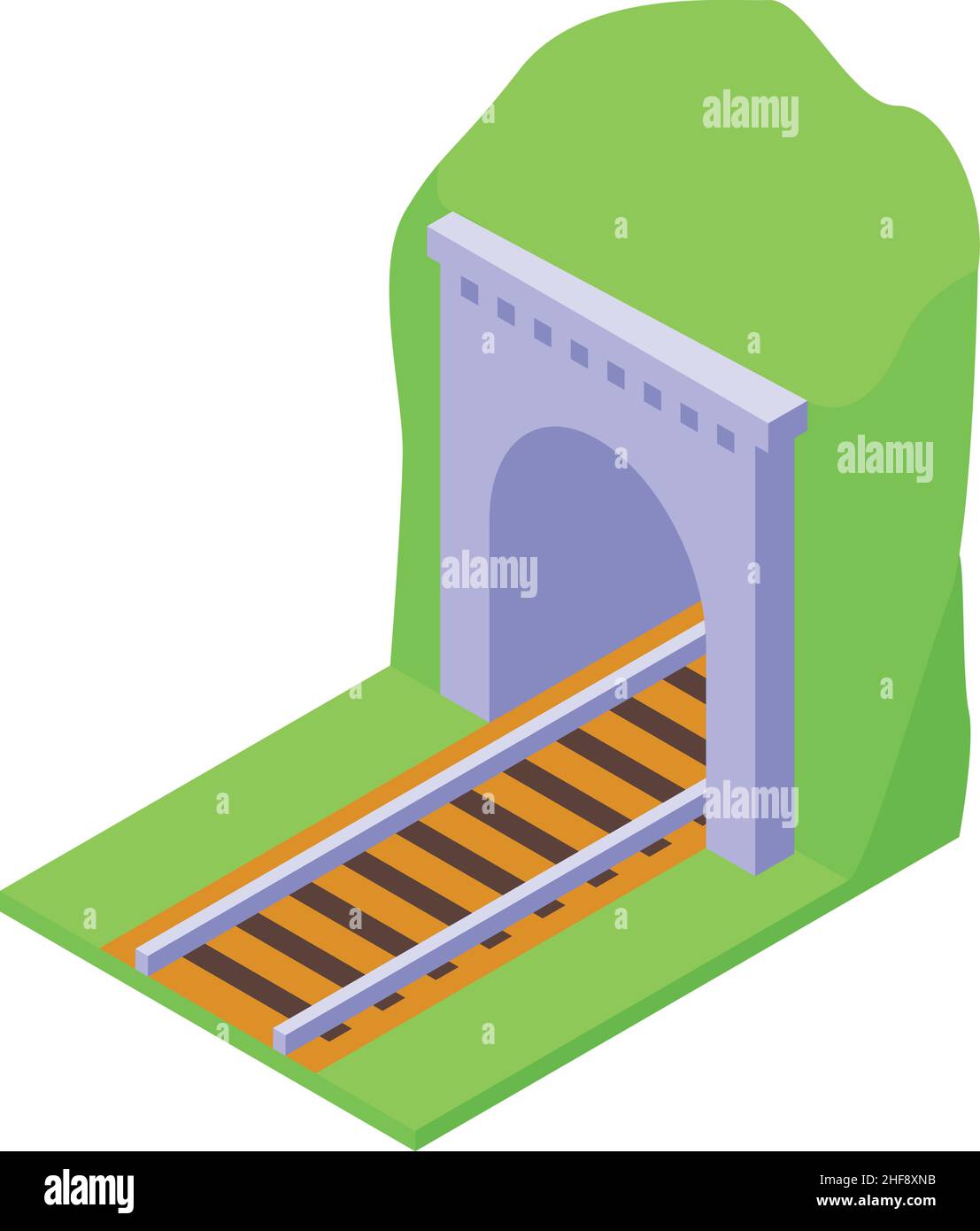 Railway tunnel icon isometric vector. Metro subway. Station transport ... Railway tunnel icon isometric vector. Metro subway. Station transport ...