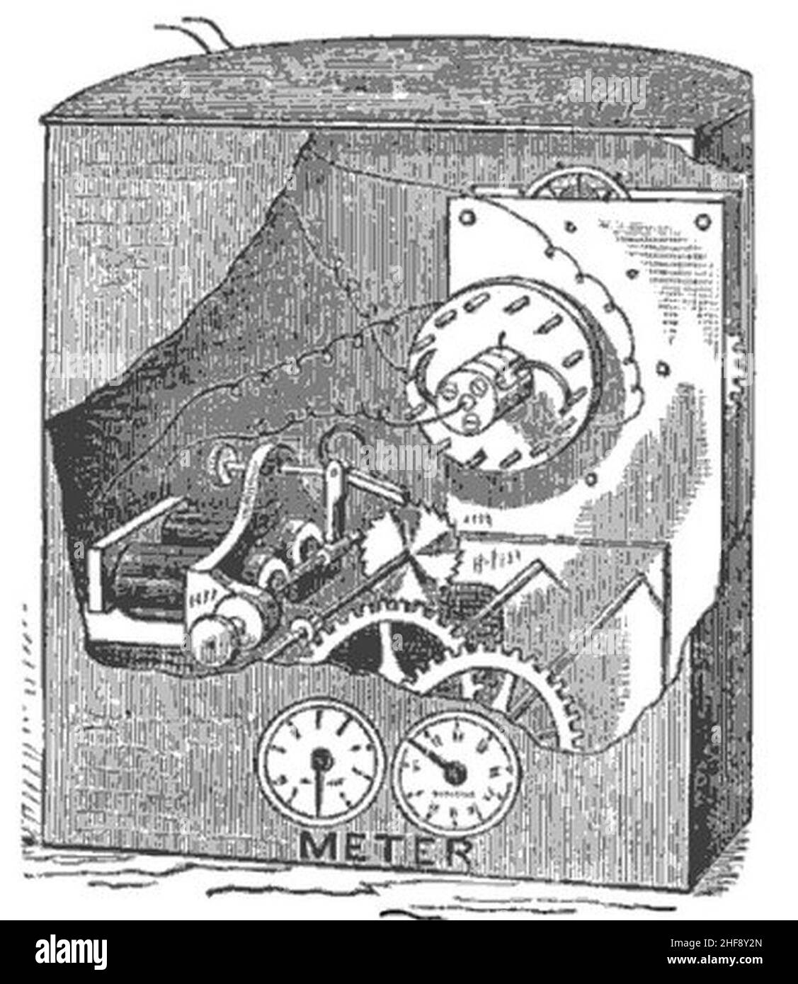 Vintage electric meter Cut Out Stock Images & Pictures - Alamy
