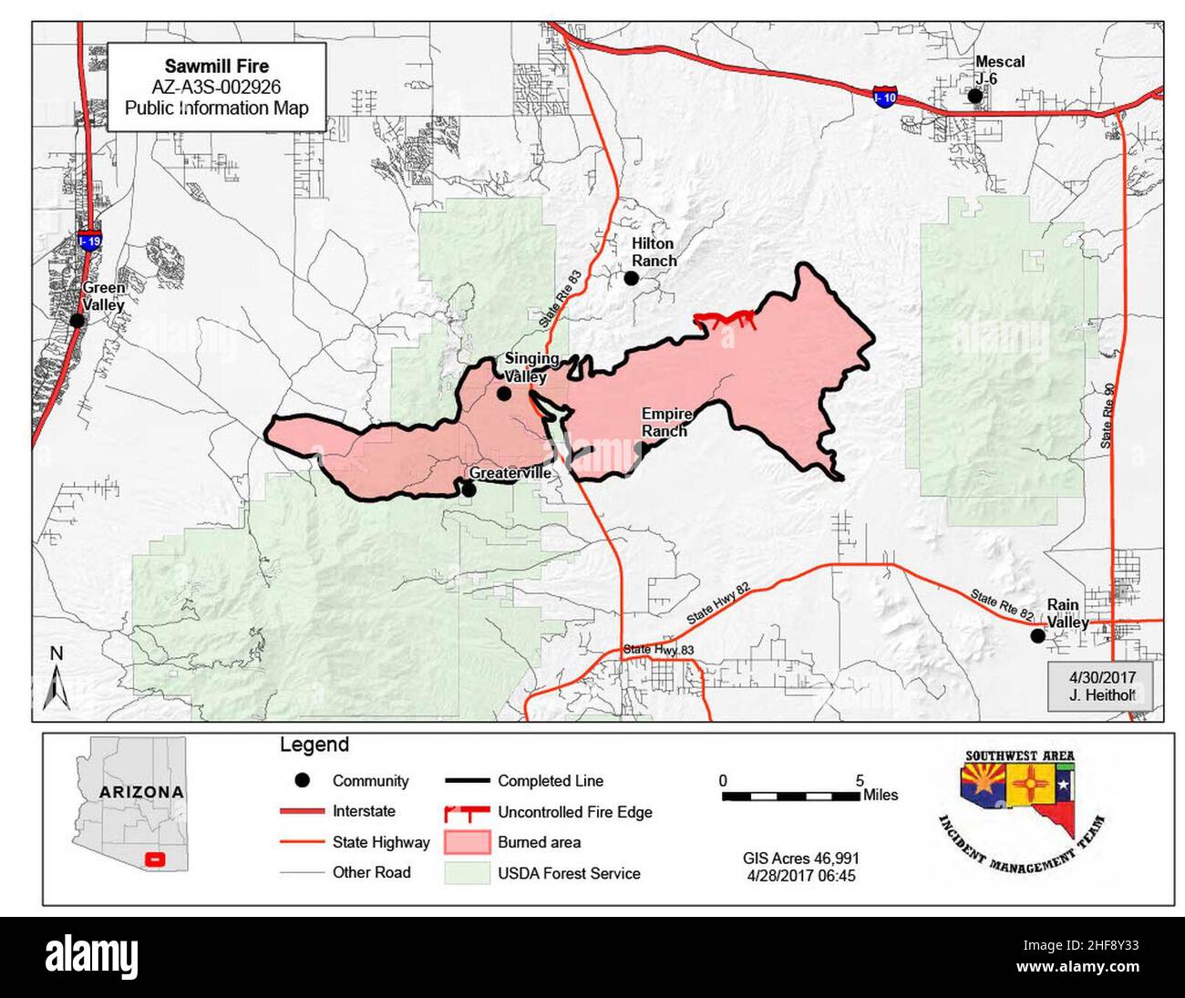 Sawmill fire arizona hi-res stock photography and images - Alamy