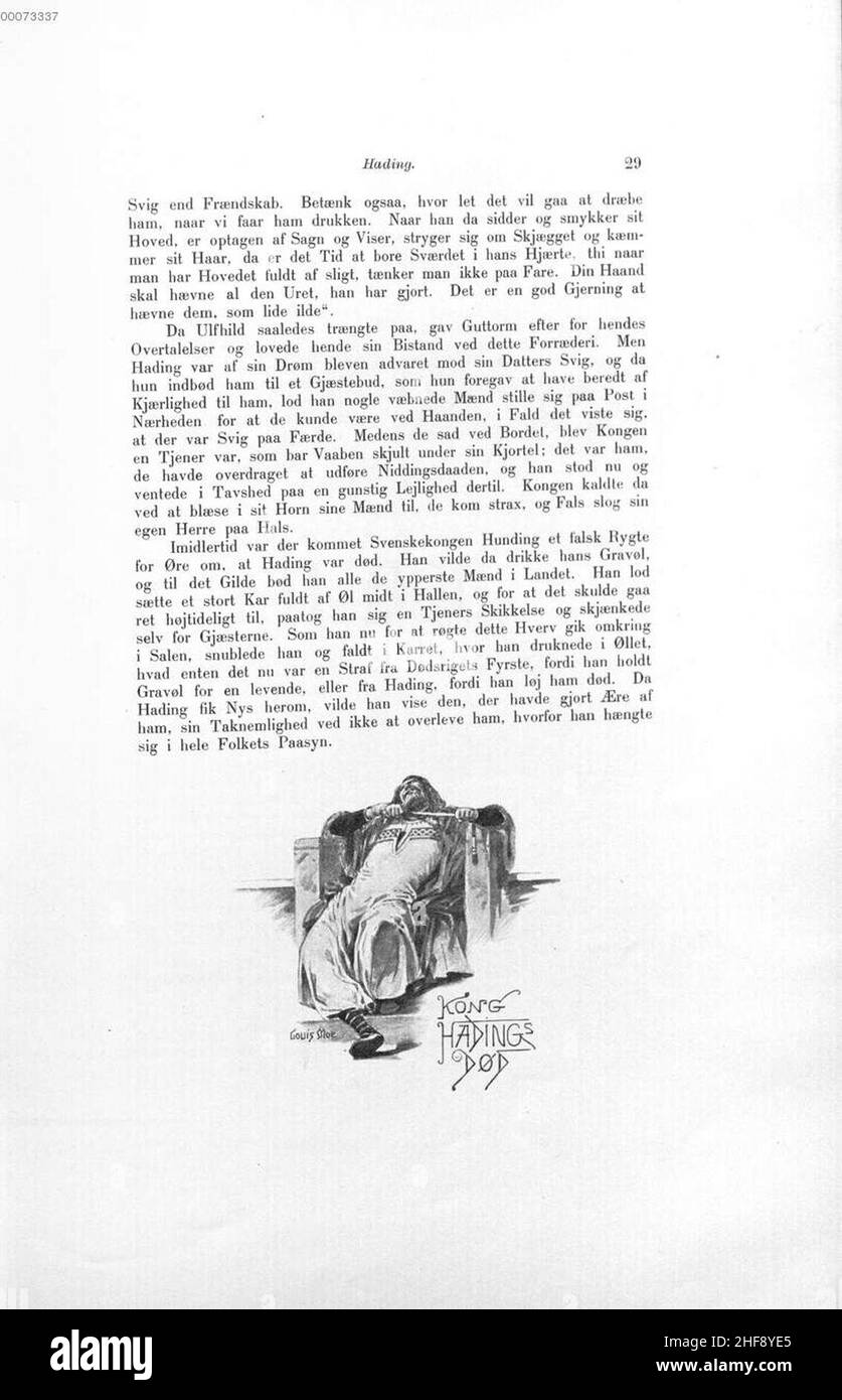 Saxo Grammaticus - Frederik Winkel Horn - Louis Moe (1898 Stock Photo ...