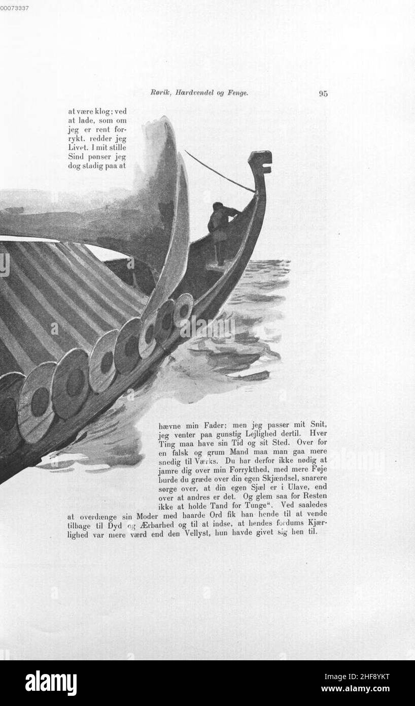 Saxo Grammaticus - Frederik Winkel Horn - Louis Moe (1898 Stock Photo ...