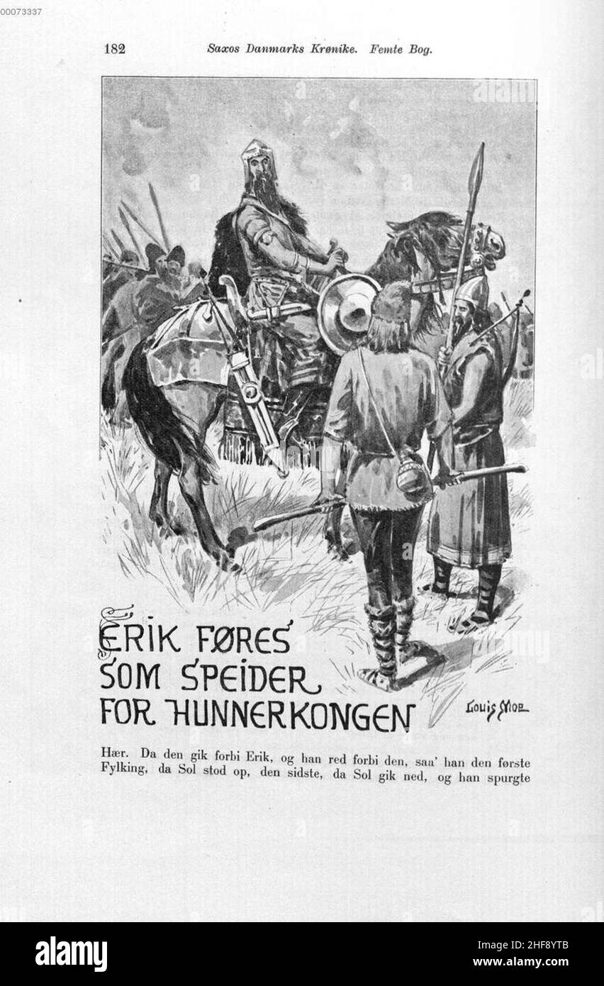 Saxo Grammaticus - Frederik Winkel Horn - Louis Moe (1898 Stock Photo ...