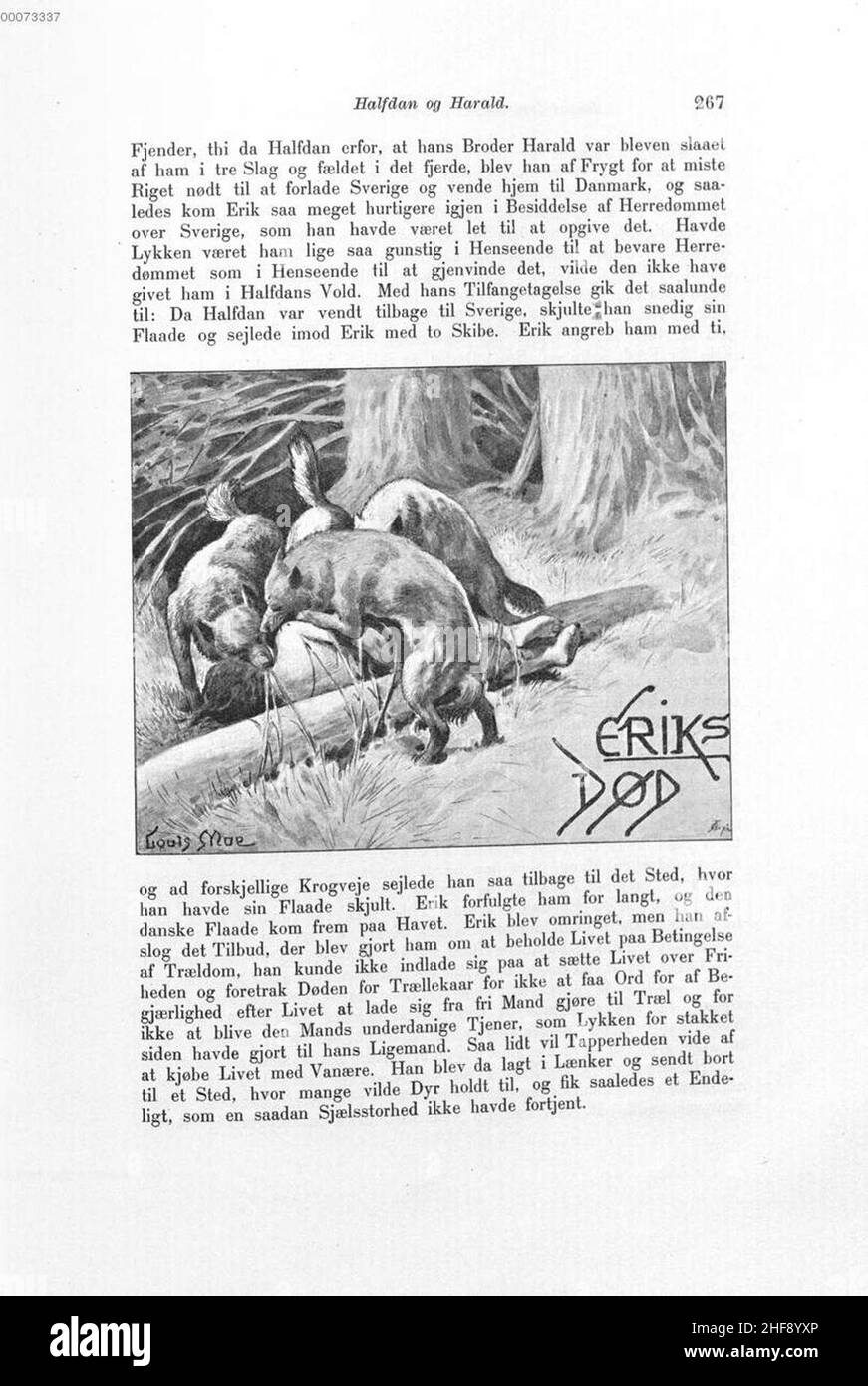 Saxo Grammaticus - Frederik Winkel Horn - Louis Moe (1898 Stock Photo ...