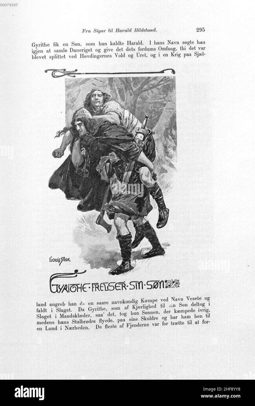 Saxo Grammaticus - Frederik Winkel Horn - Louis Moe (1898 Stock Photo ...