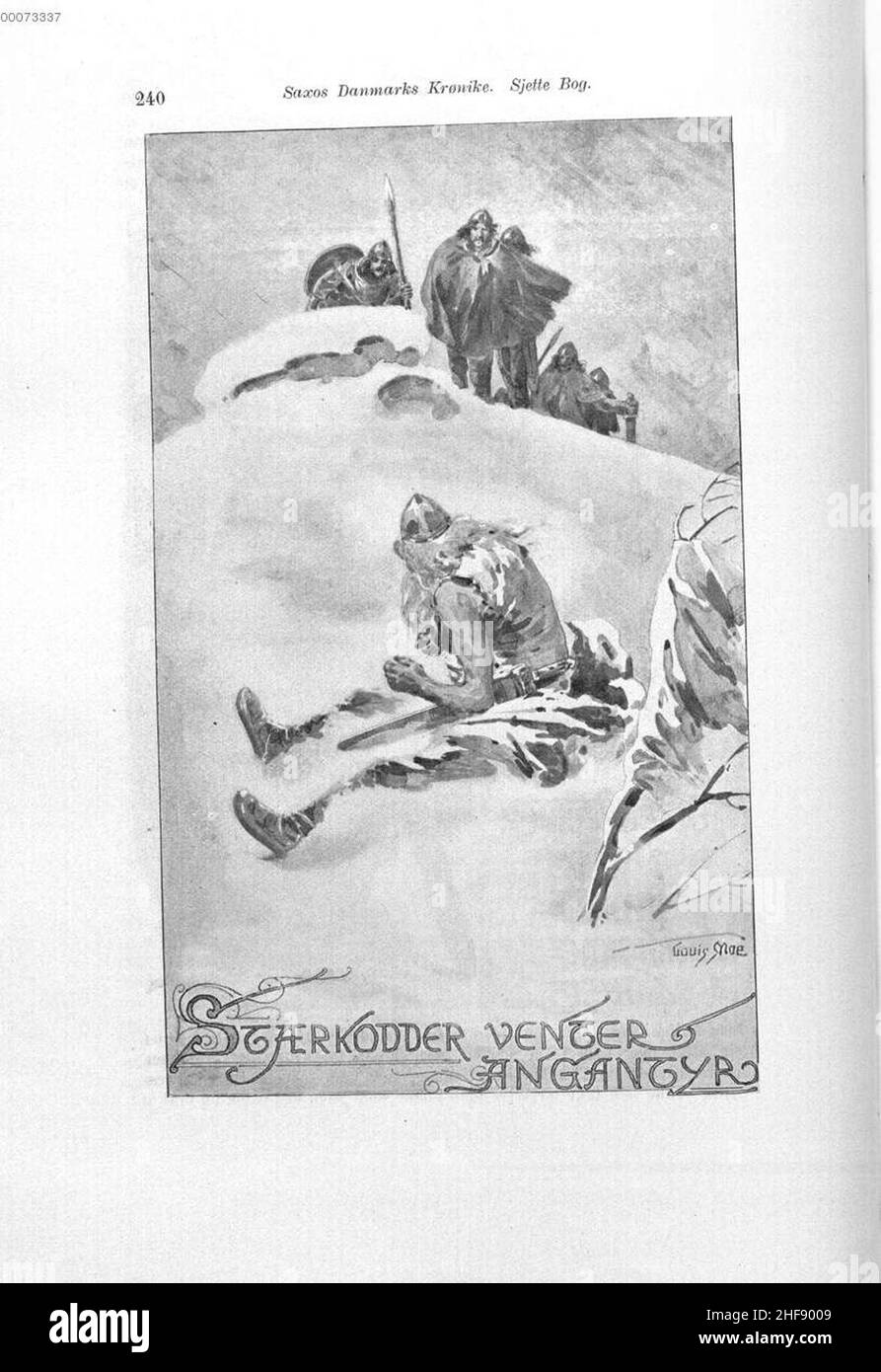 Saxo Grammaticus - Frederik Winkel Horn - Louis Moe (1898 Stock Photo ...