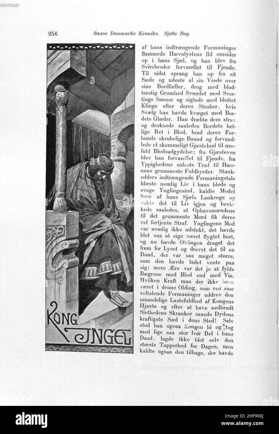 Saxo Grammaticus - Frederik Winkel Horn - Louis Moe (1898 Stock Photo ...