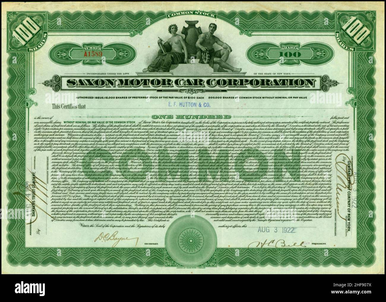 Saxon Motor Car 1922 Stock Photo - Alamy